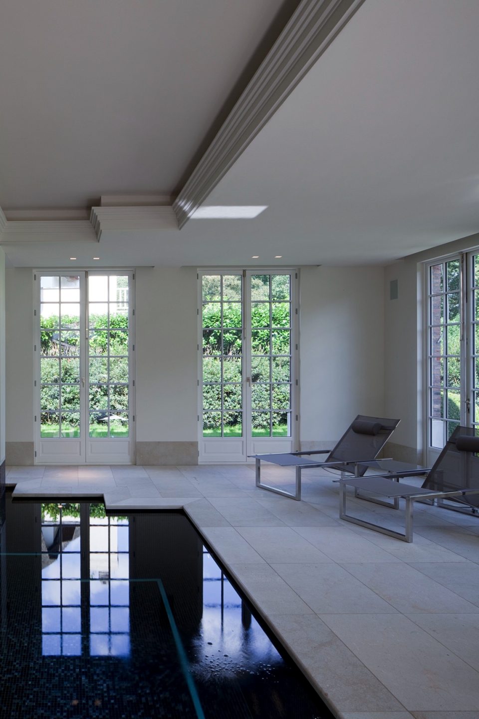 Indoor swimming pool extension