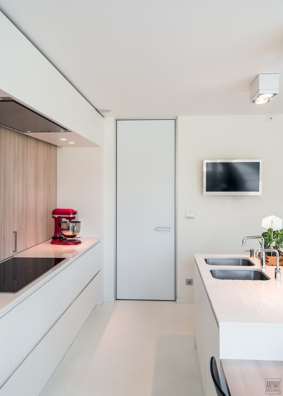 Custom floor-to-ceiling interior doors