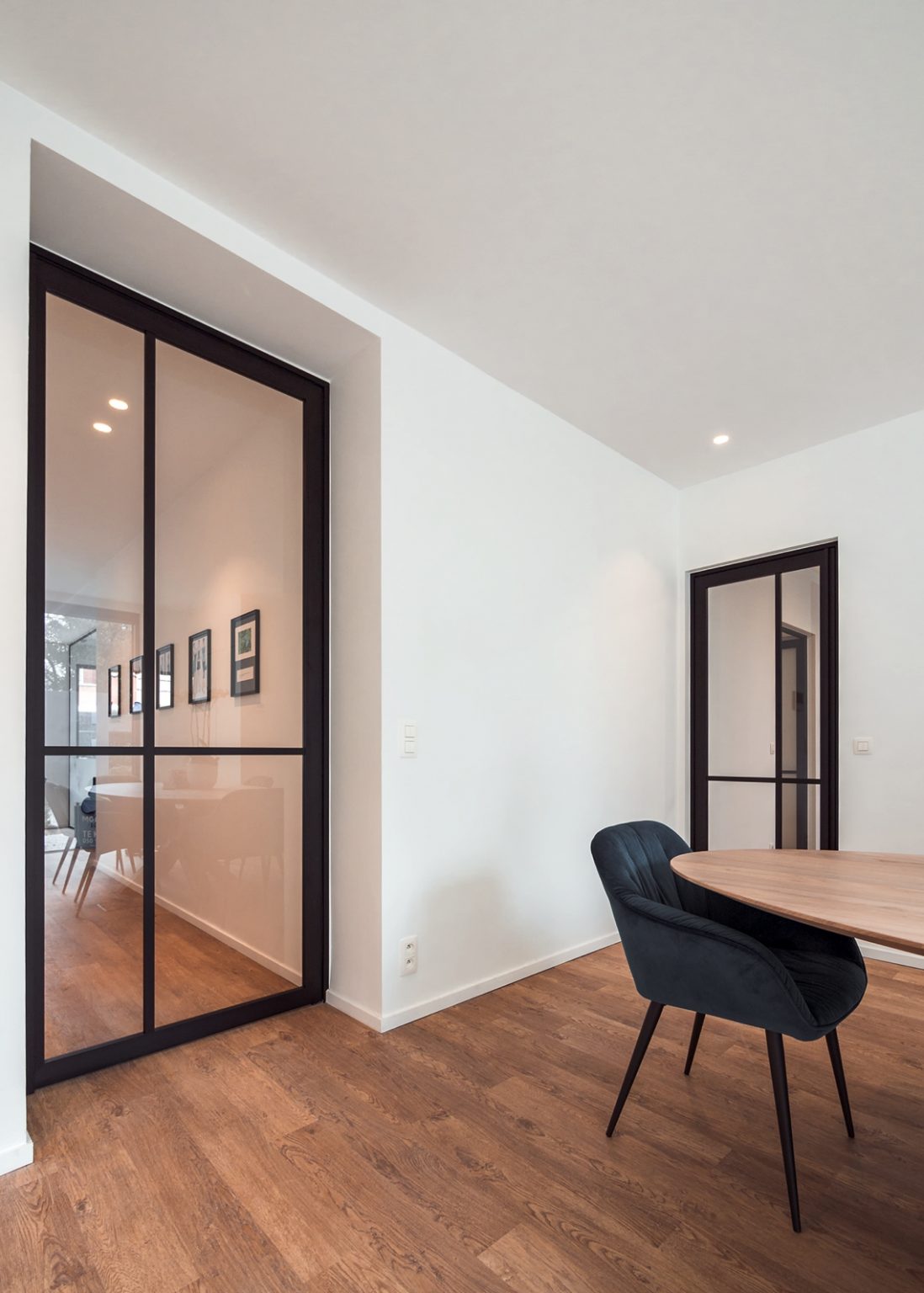 Steel look interior doors