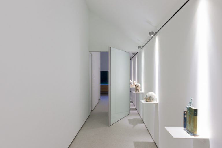 Modern square farmhouse with Dress Wall