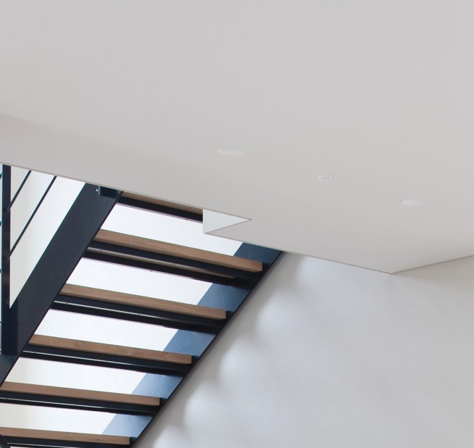 Basalte design home automation in a modern villa in the green outskirts ...