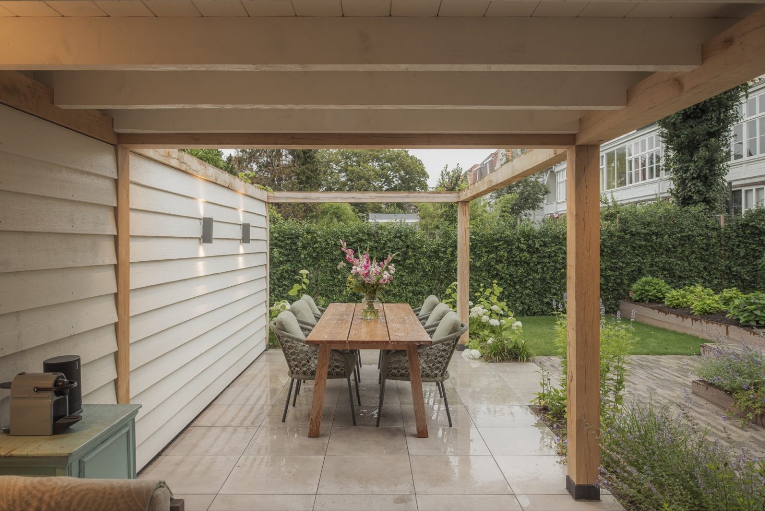 Overkapping met pergola Den Haag