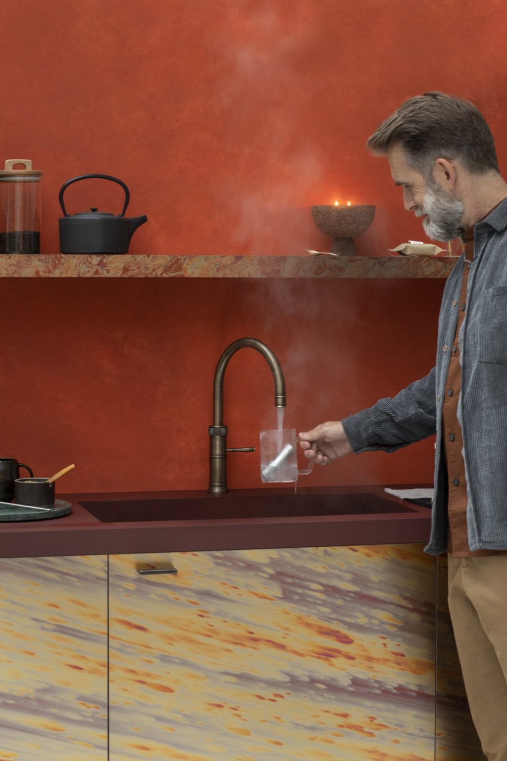 Classic Fusion Round Messing patina