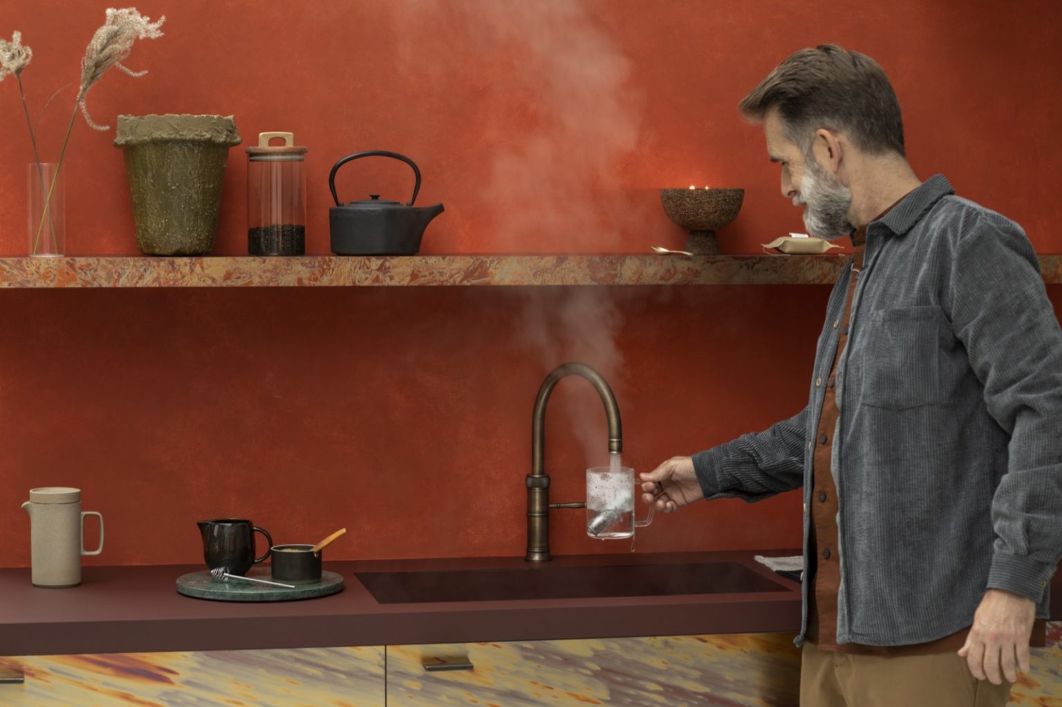 Classic Fusion Round Messing patina