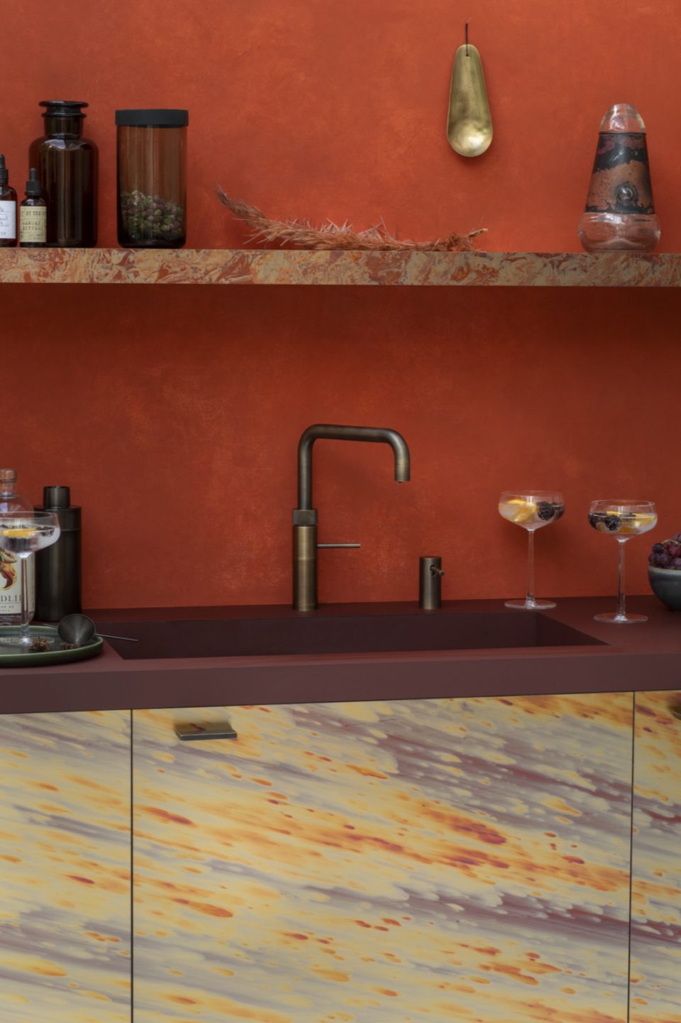 Fusion Square Messing Patina