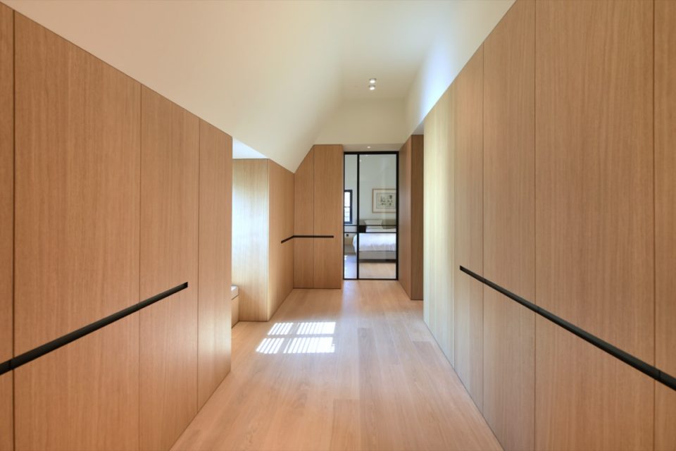 A sleek interior fitted into a classic exterior