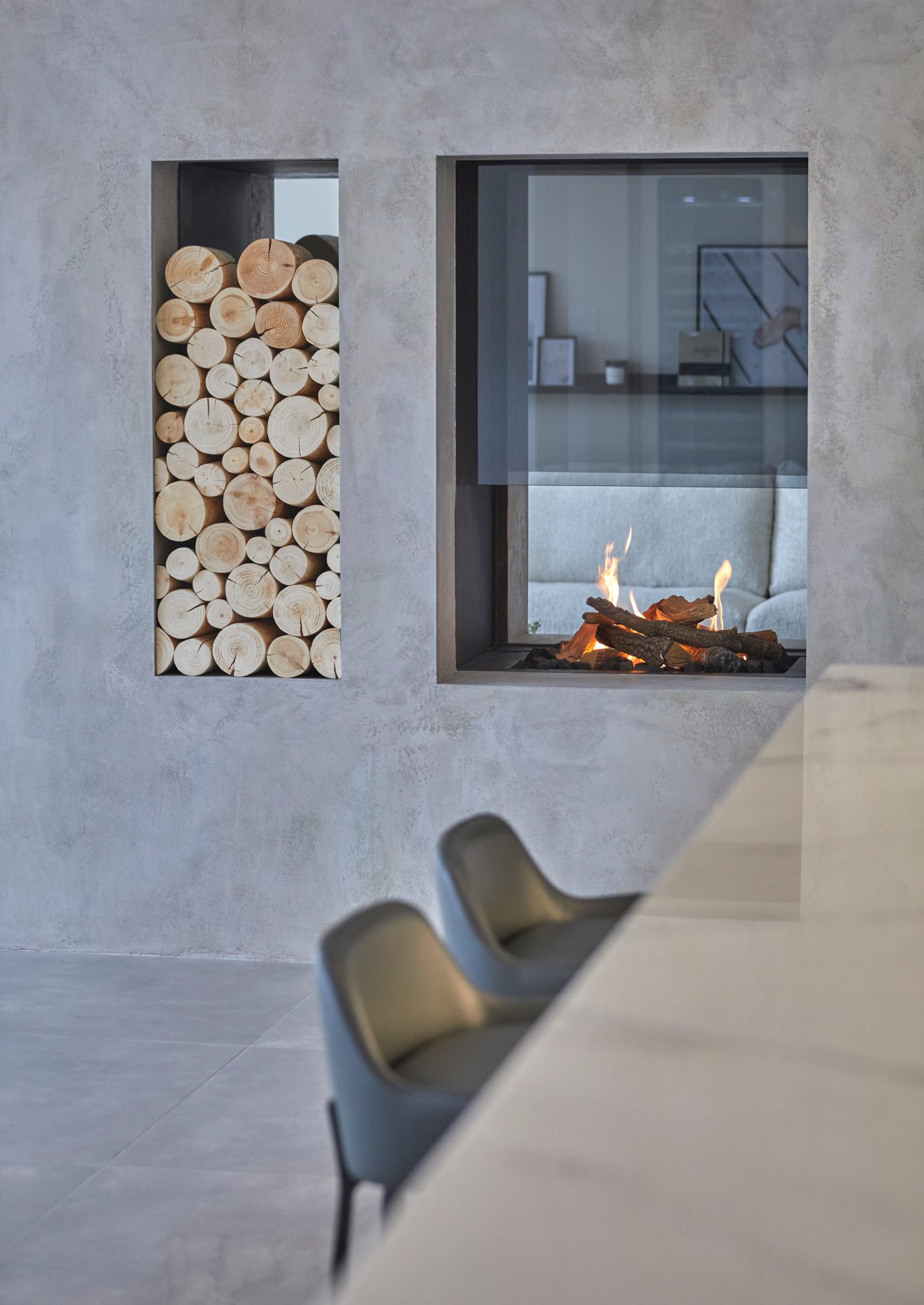 841T Dubbelzijdige Open Haard