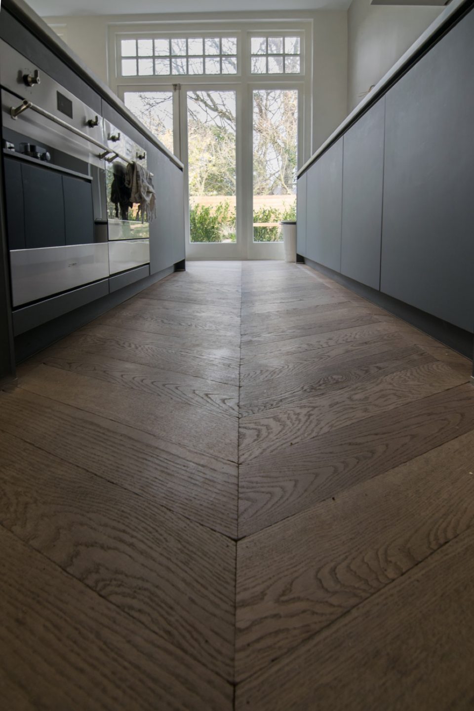 Hungarian point floor in a Villa in Overveen