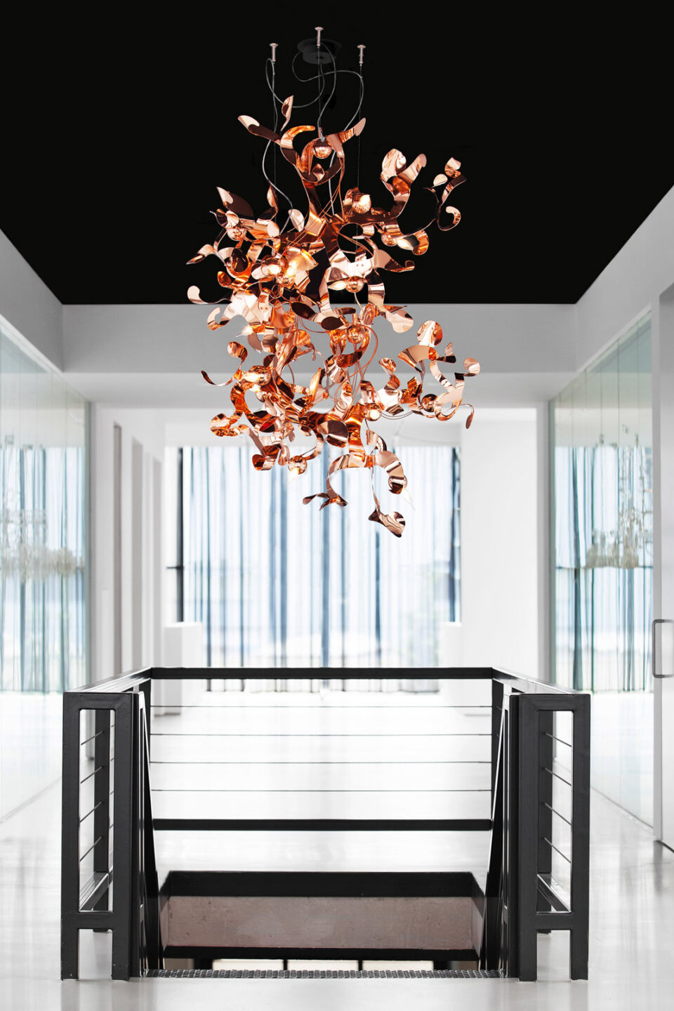 Moderne interieurs en lichtsculpturen