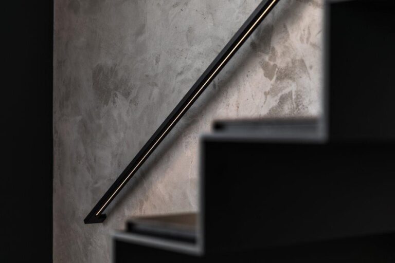 Trapleuning met led-verlichting