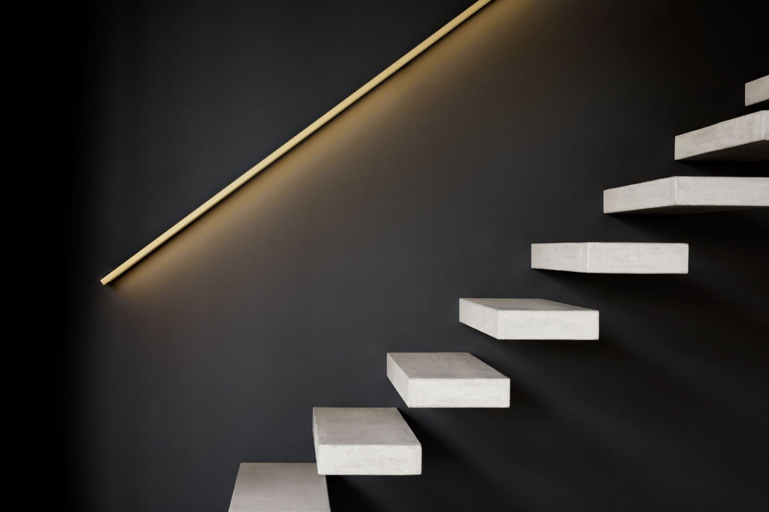 Trapleuning met led-verlichting