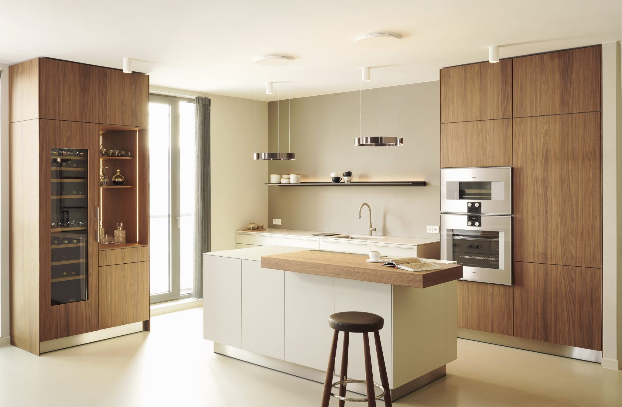 Luxury bulthaup b3 kitchen in aluminum