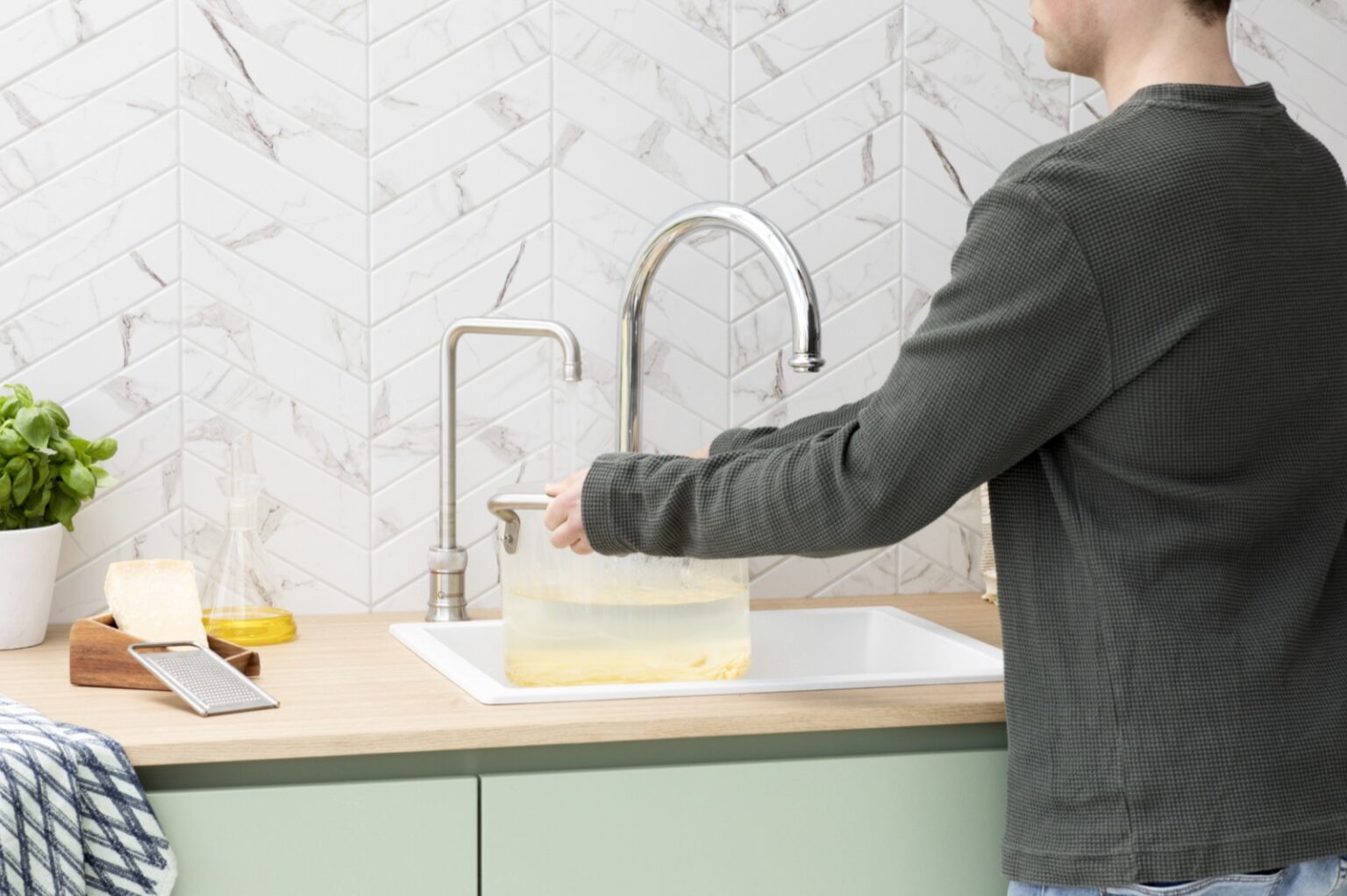 Classic Nordic Single Tap Square Stainless Steel - HOOG.design ...