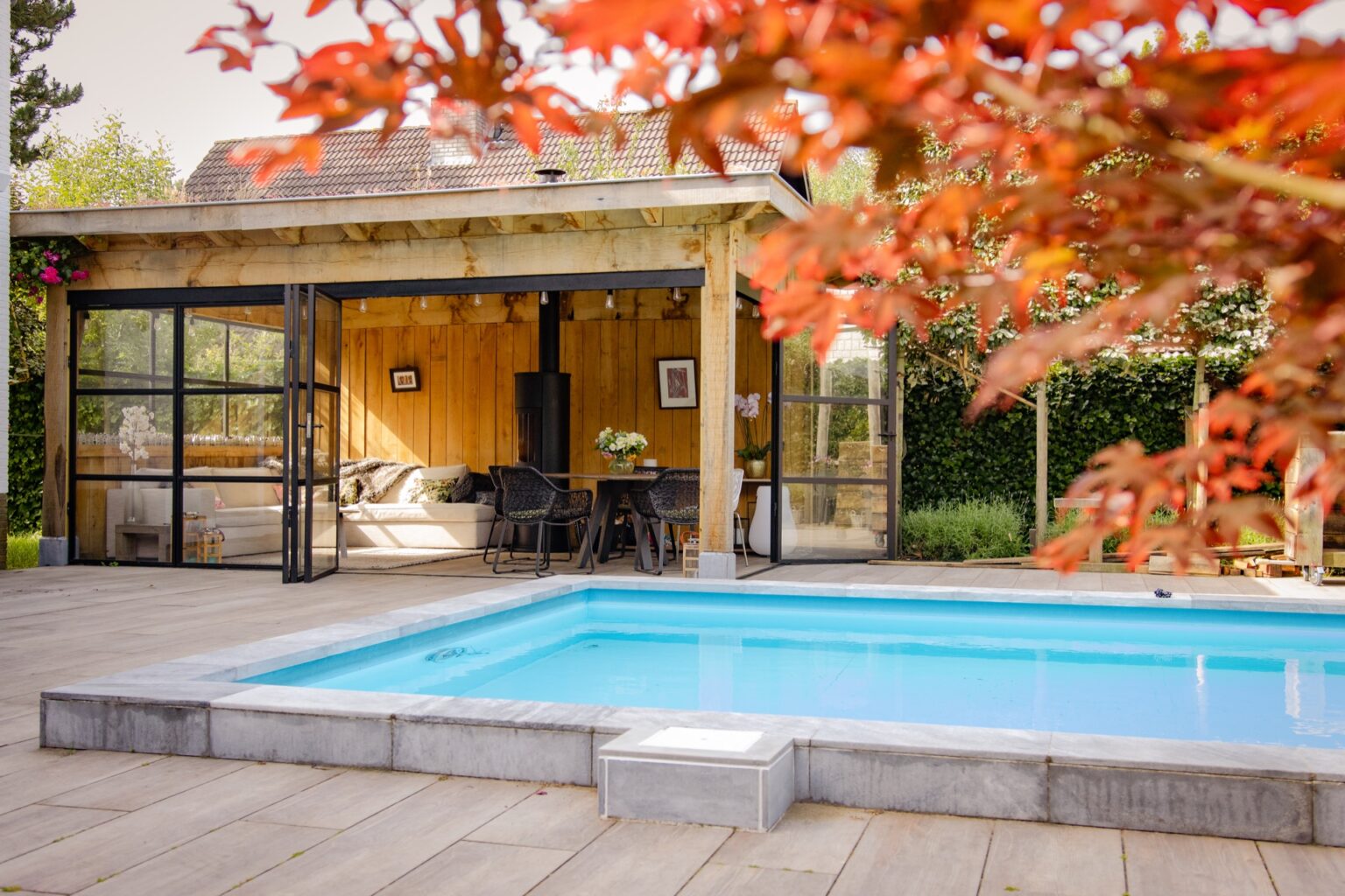 Sfeervolle tuinkamer