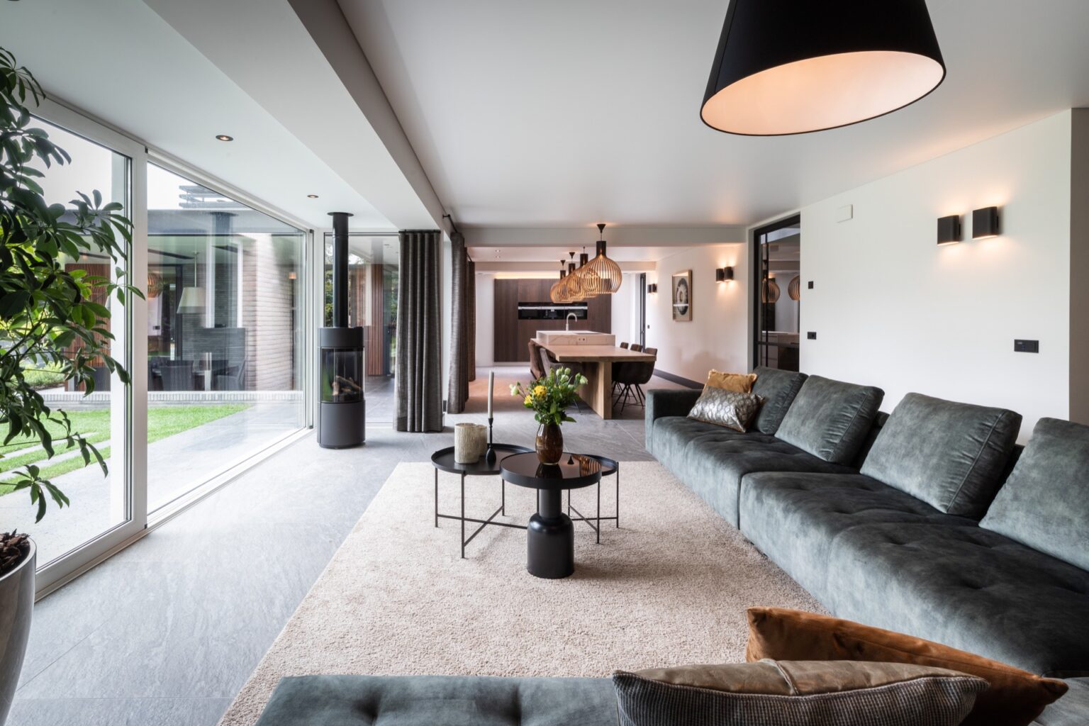Residential house with exclusive interior