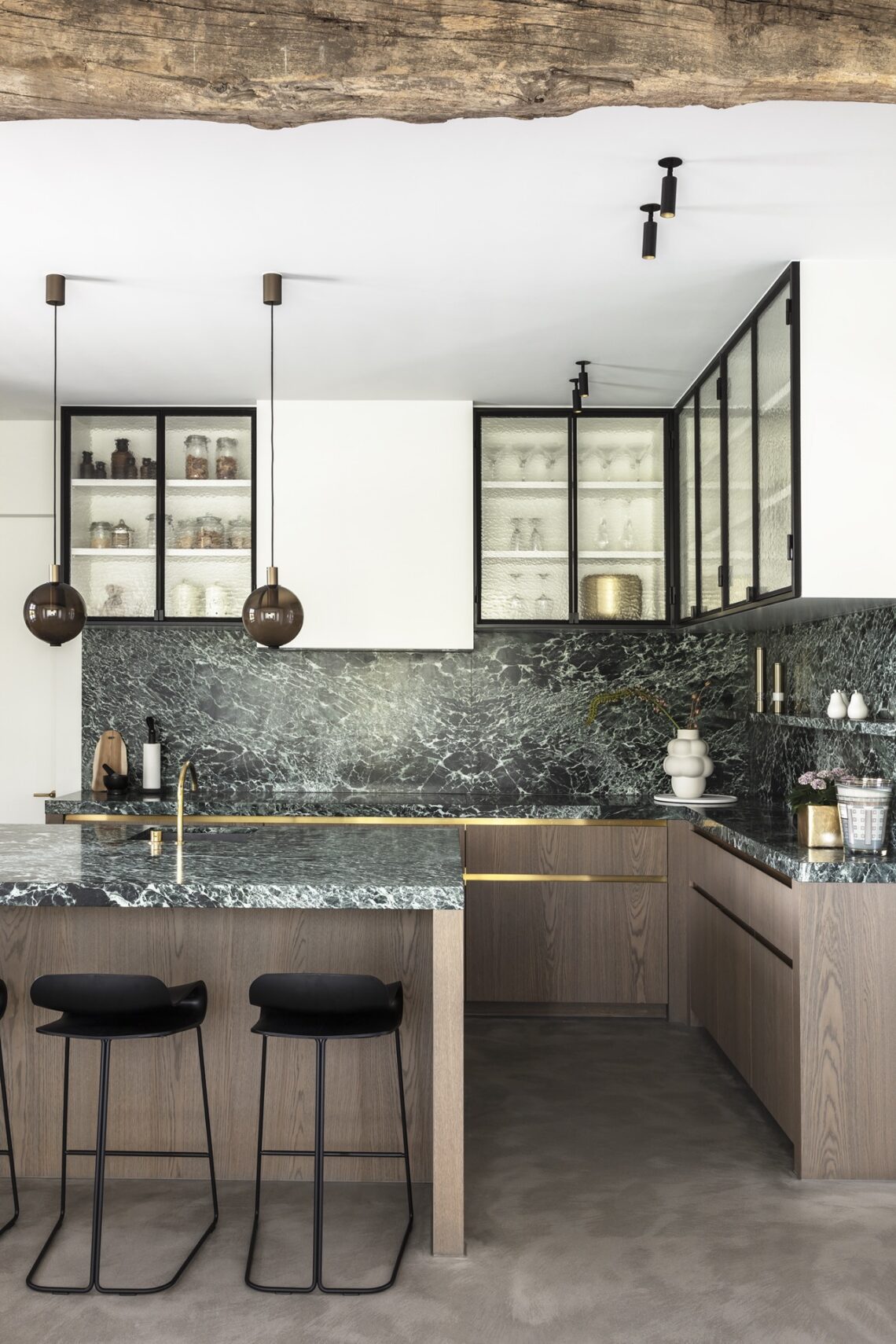 Contemporary authentic home with a modern interior
