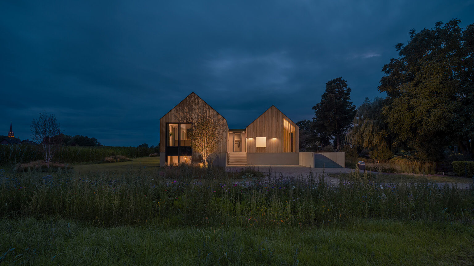 Scandinavian-looking barn house
