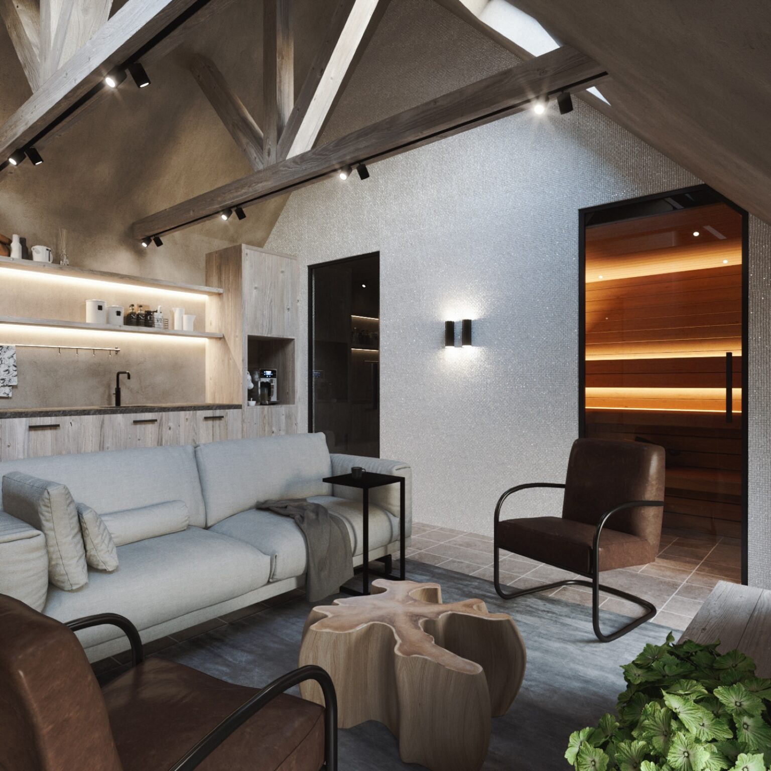 Spacious villa garden