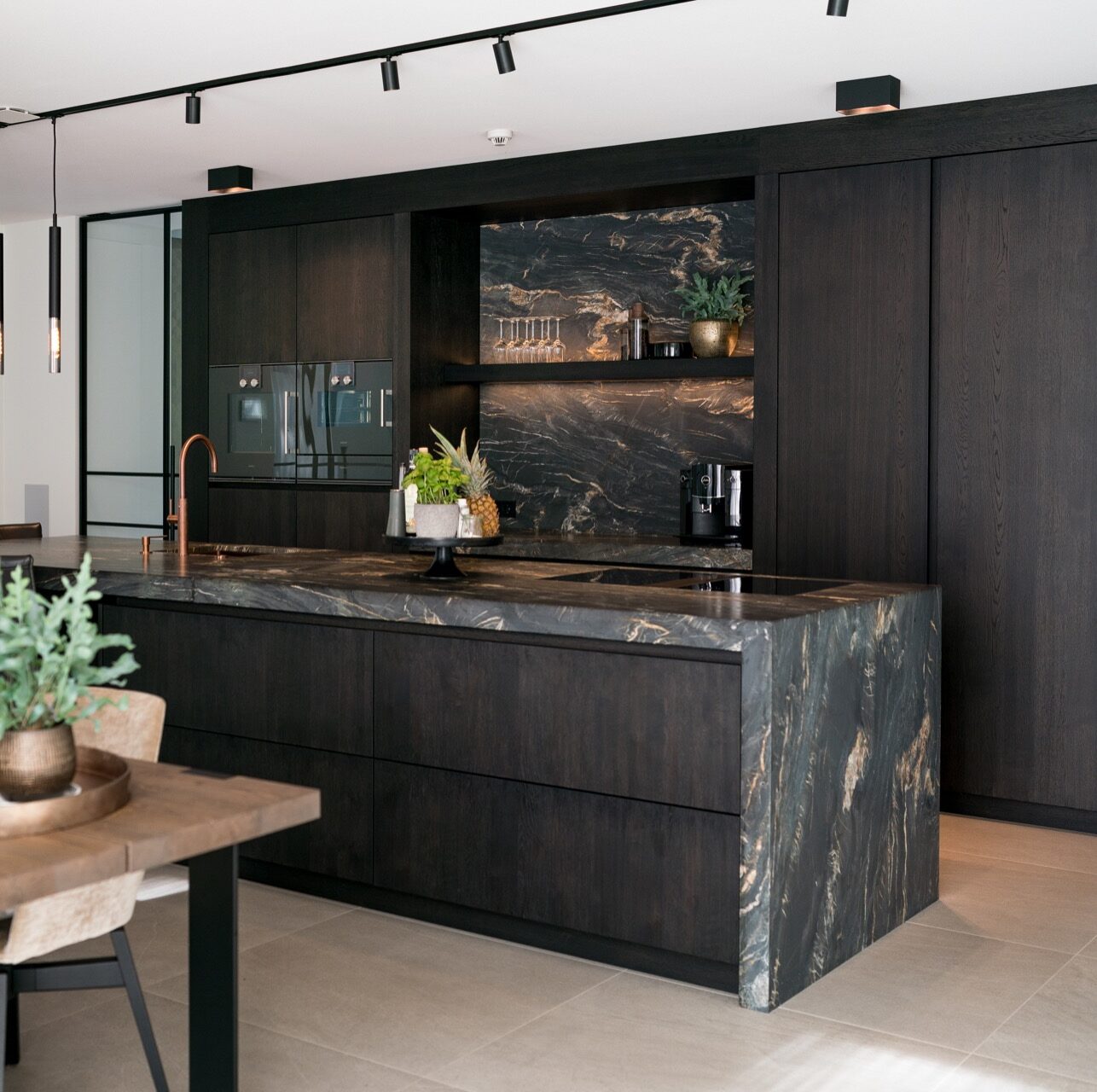 Exclusief keuken design met marmer