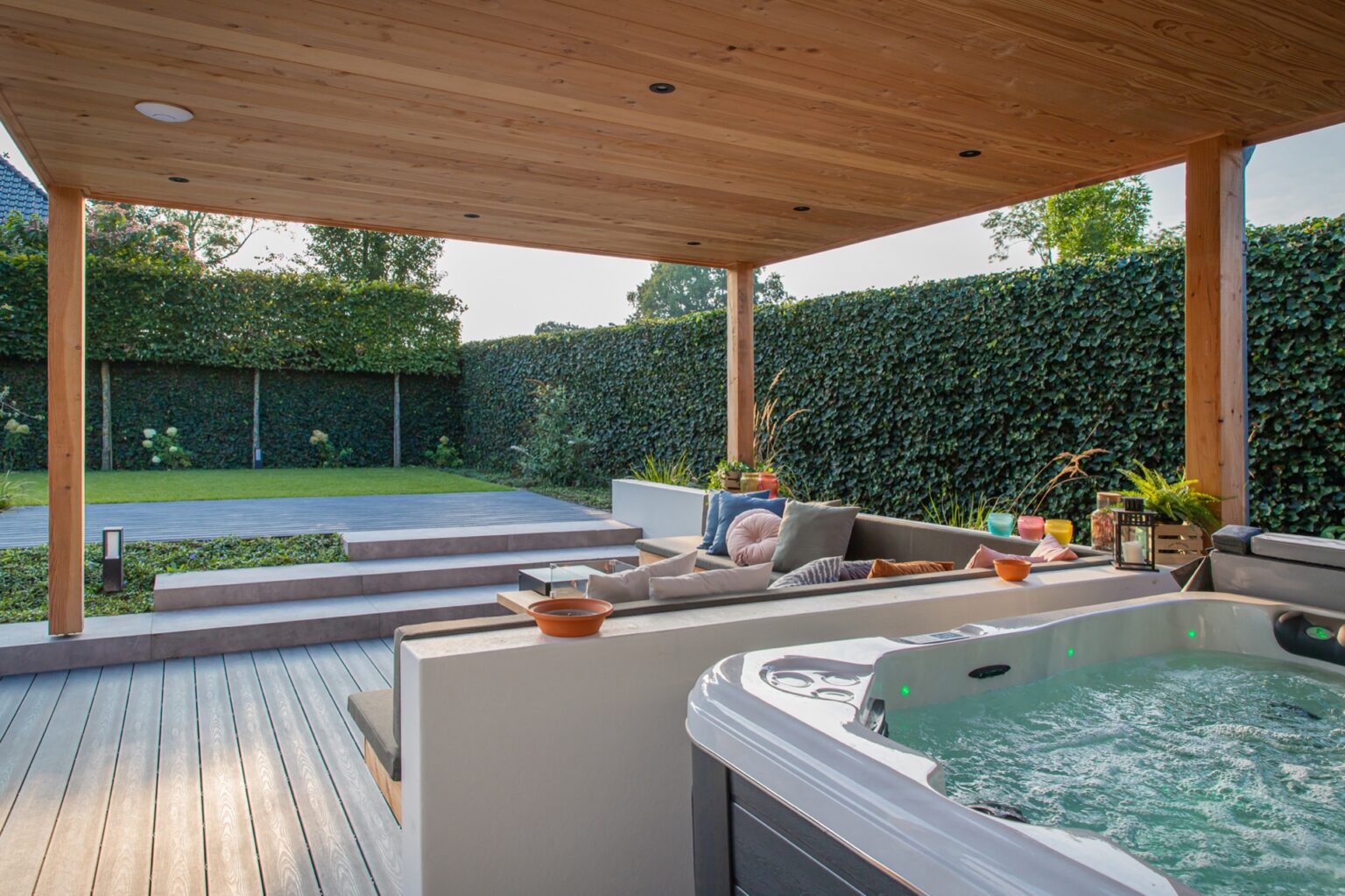 Project driveway and garden