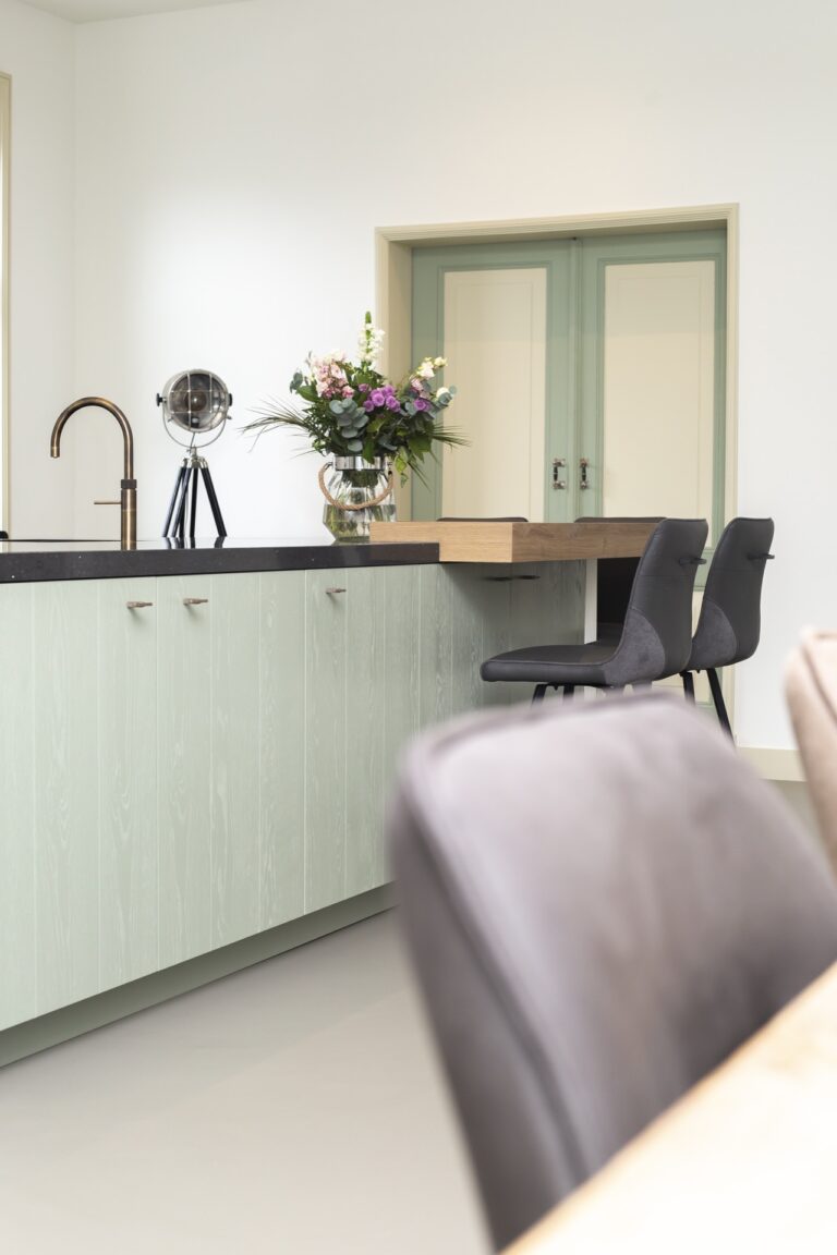 Country kitchen in listed farmhouse