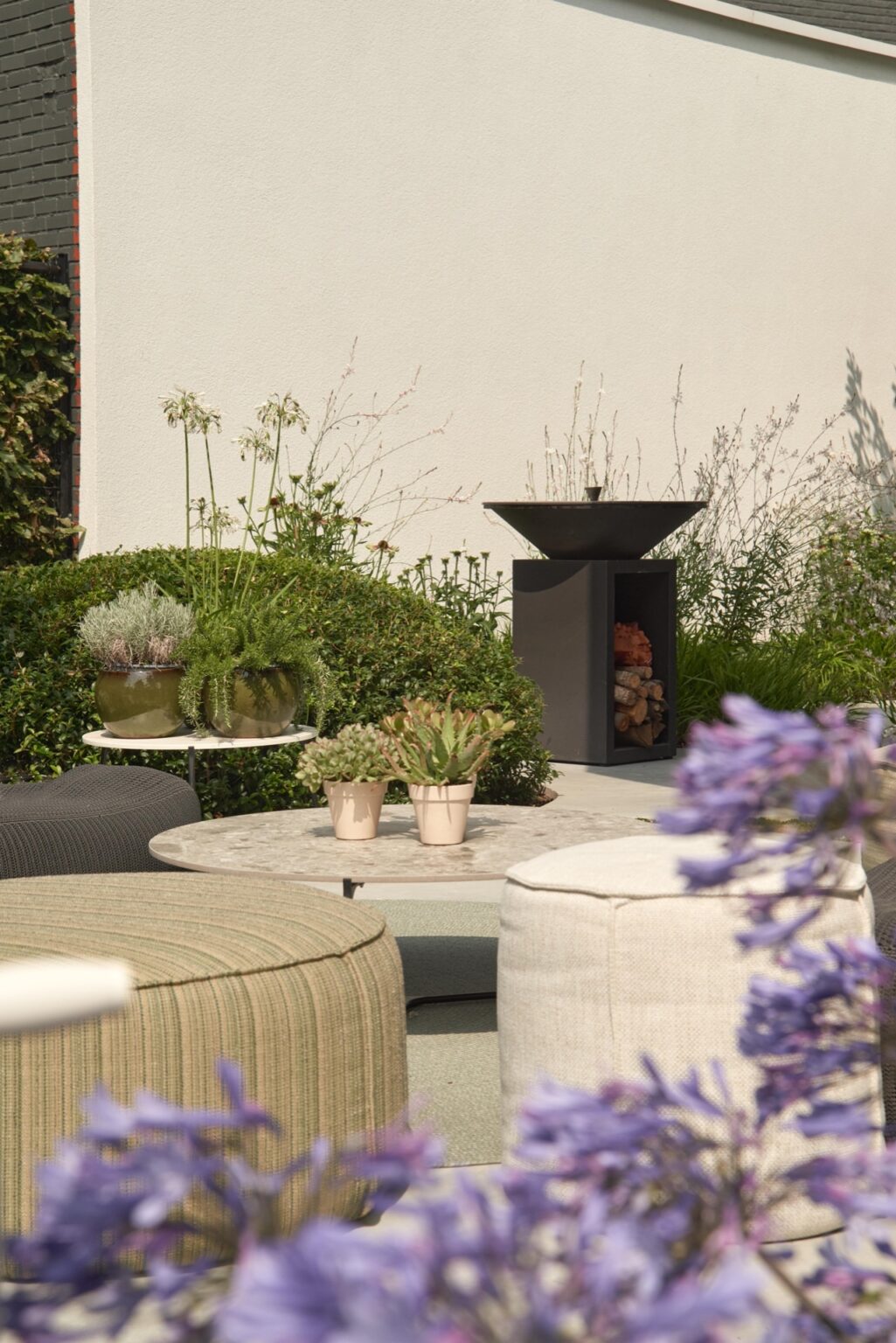 Organic forms at sleek home