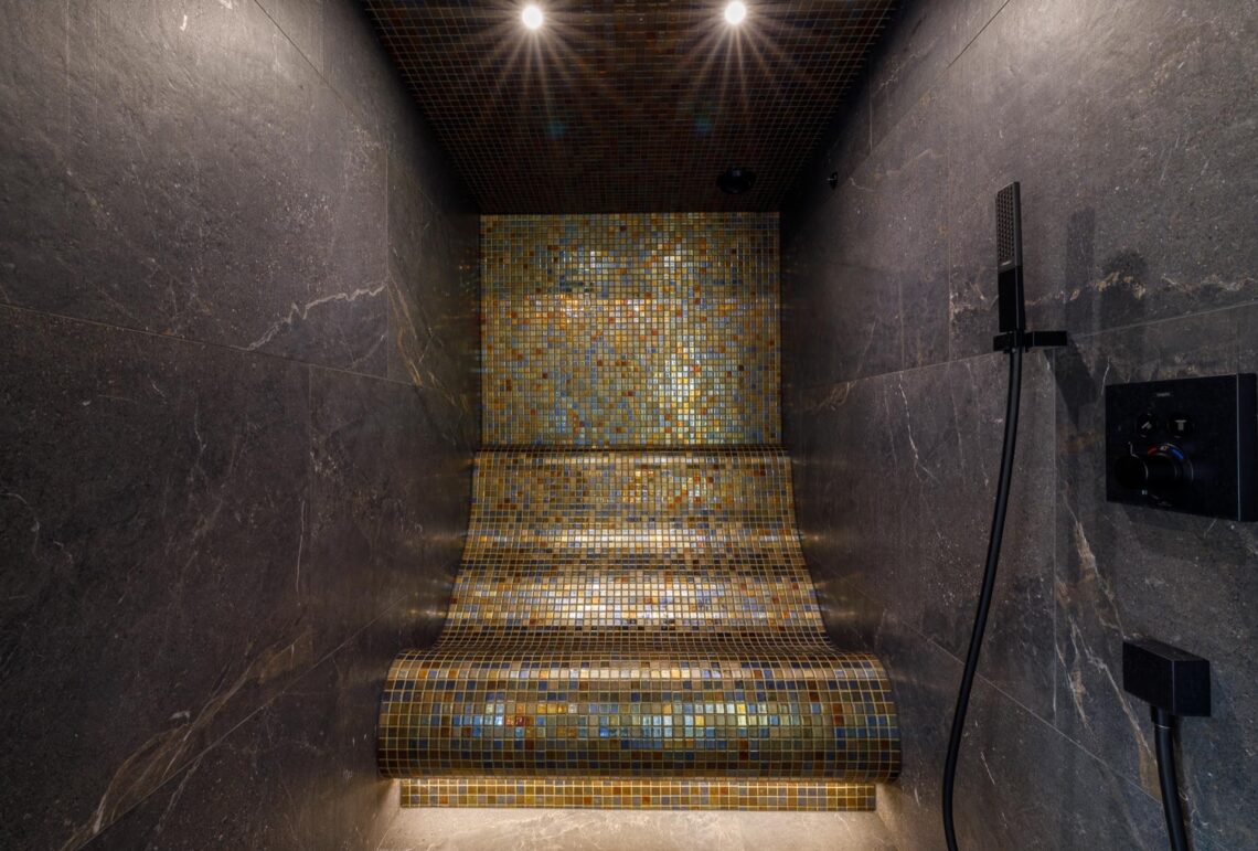 Luxury pool house with complete home spa