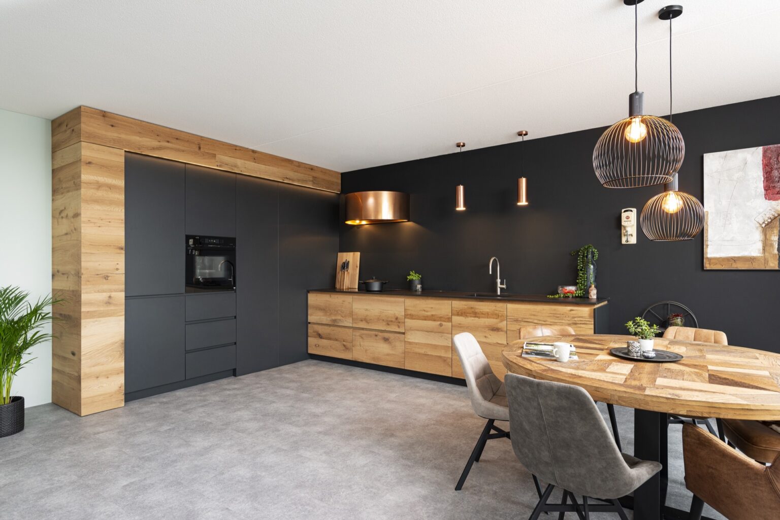 Modern old oak kitchen
