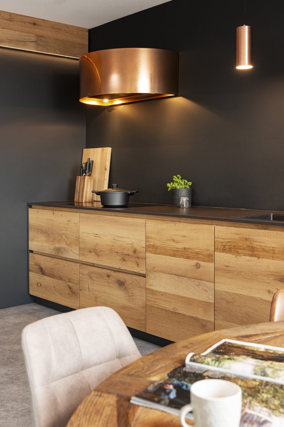Modern old oak kitchen