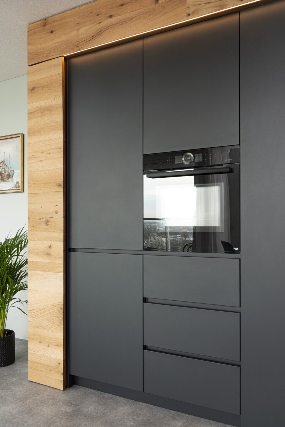 Modern old oak kitchen