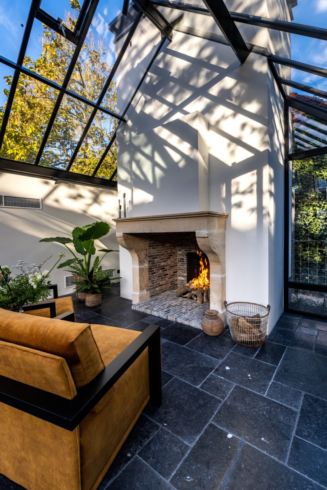 Interior with antique indoor fireplaces - HOOG.design - Exclusive ...