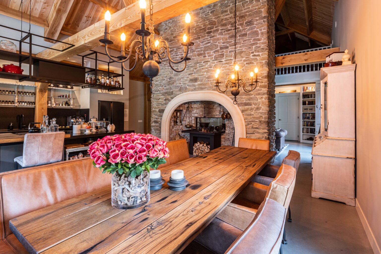Interior with antique indoor fireplaces - HOOG.design - Exclusive ...
