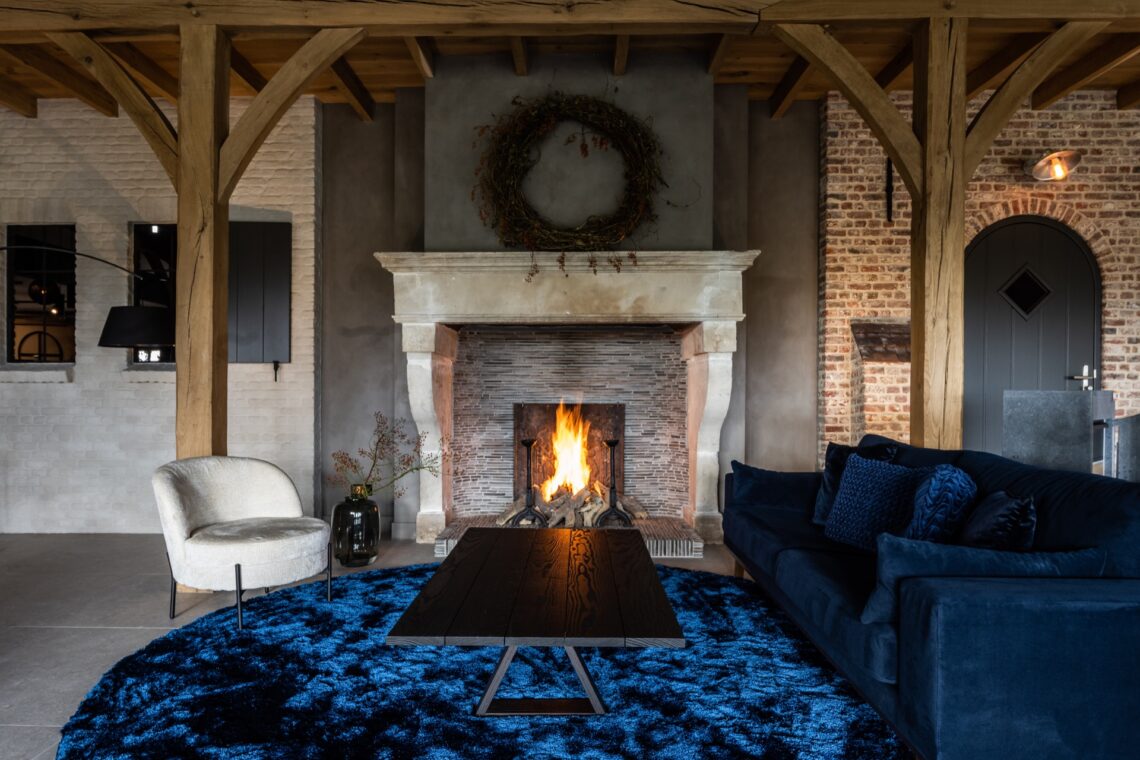 Interior with antique indoor fireplaces - HOOG.design - Exclusive ...