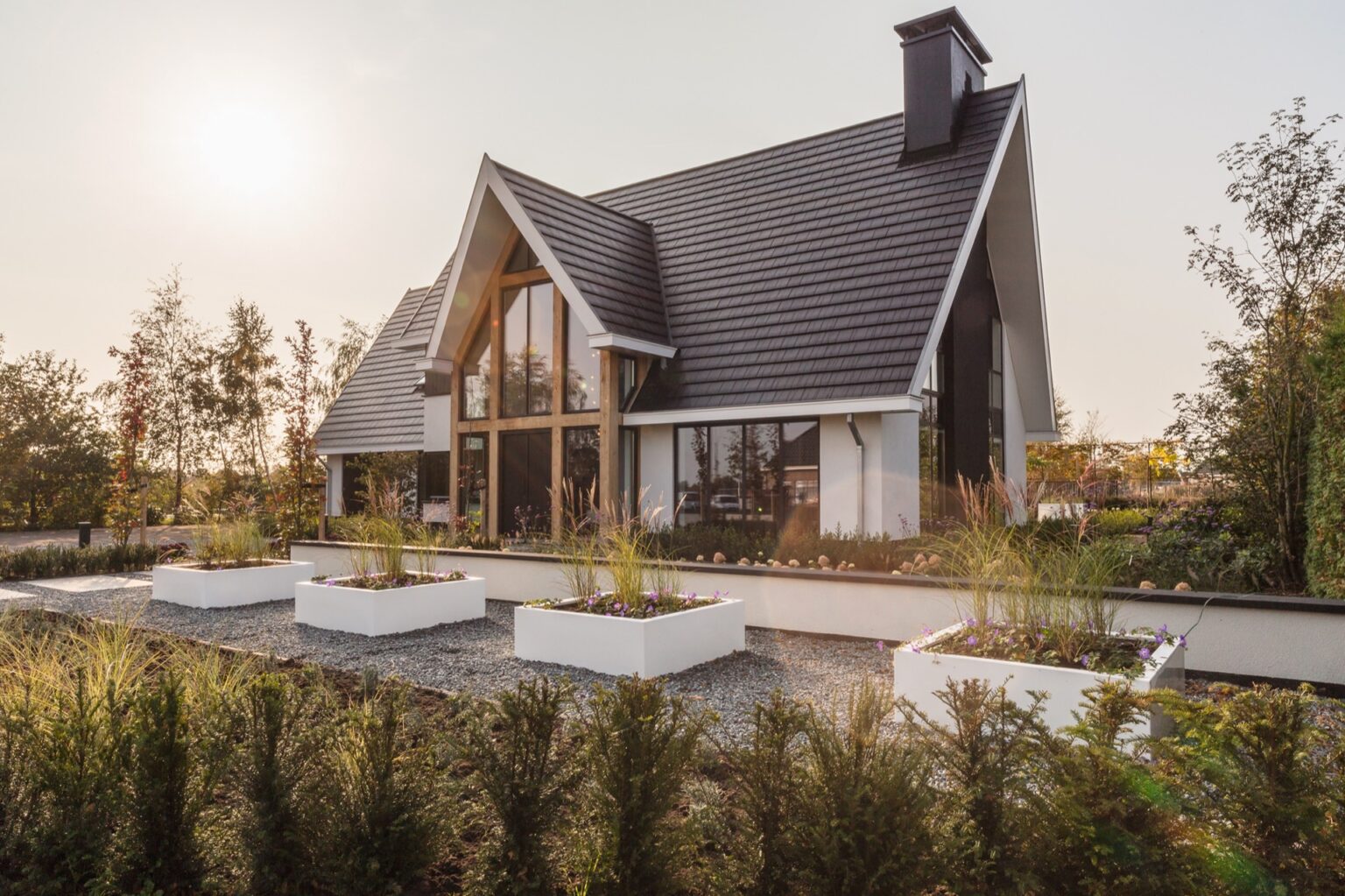 Modern barn house