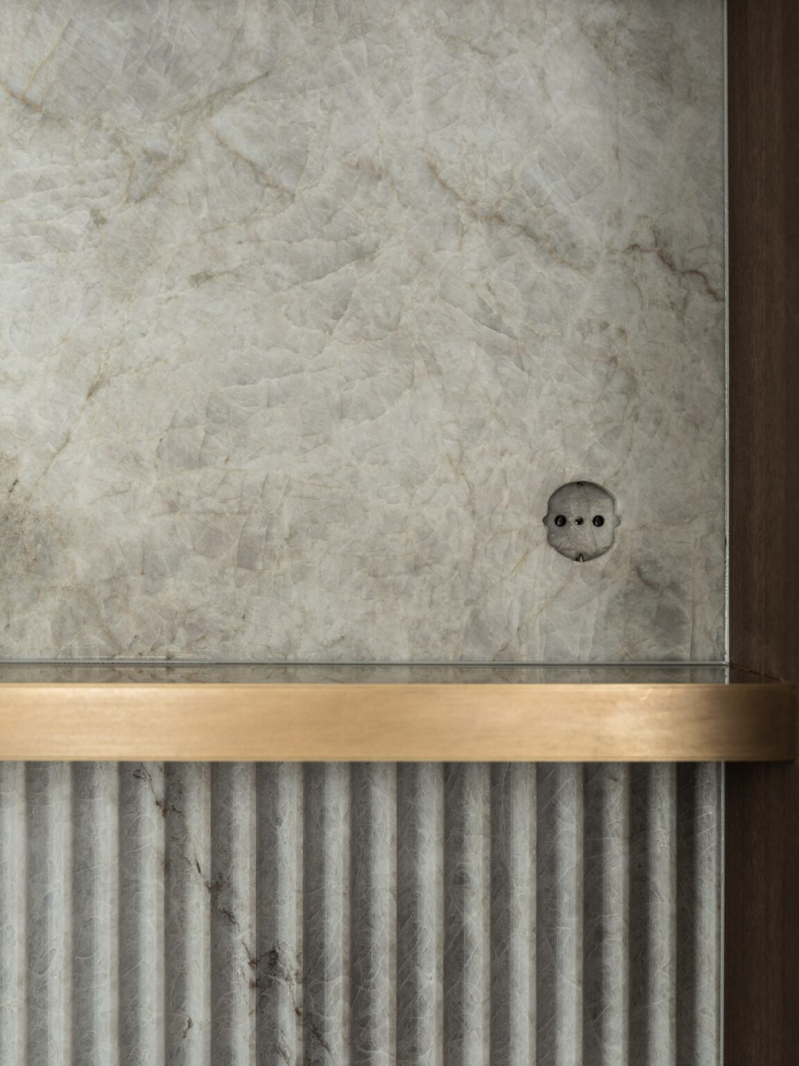 High-end kitchen with natural materials & luxurious details