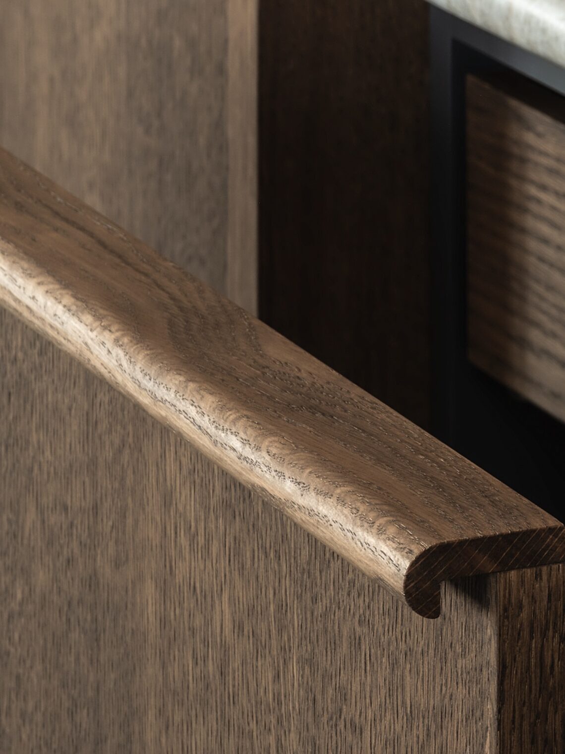 High-end kitchen with natural materials & luxurious details