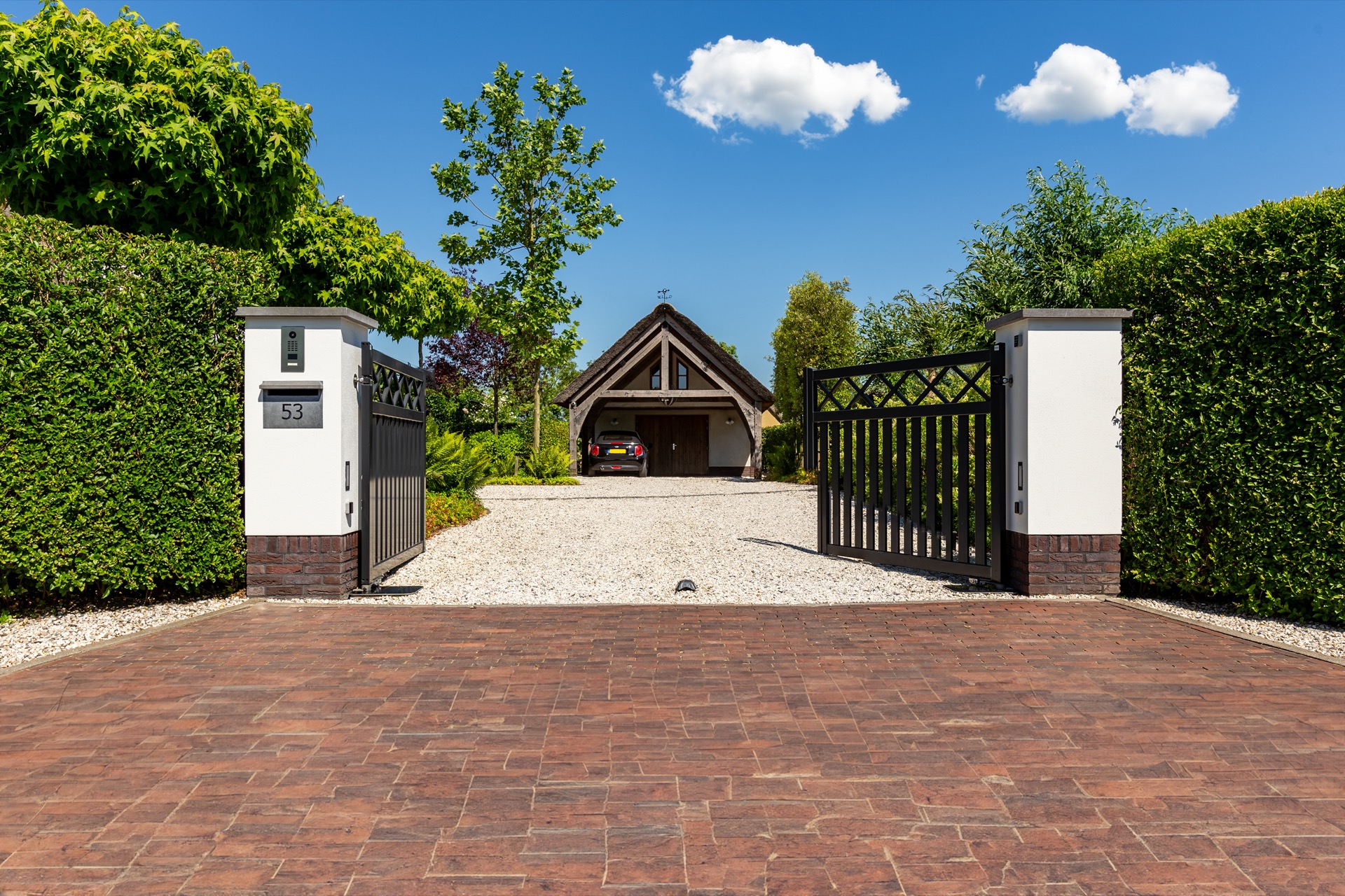 Timeless rural entrance gate