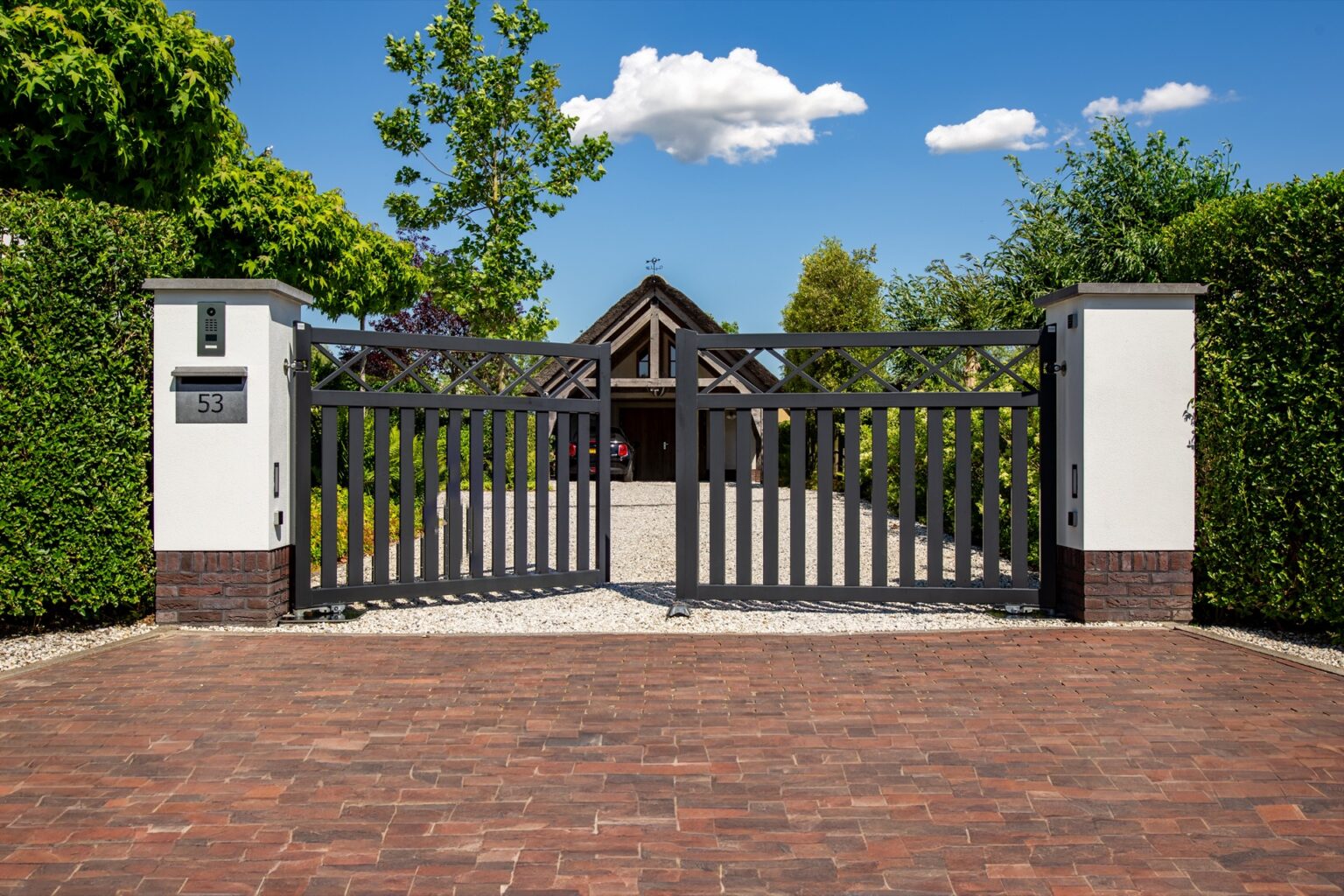 Timeless rural entrance gate