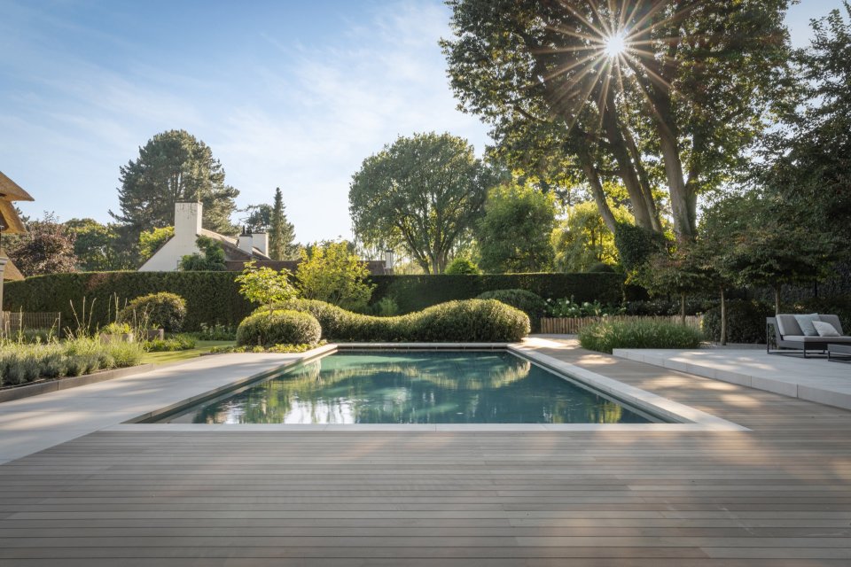 Chique wellnesstuin in Blaricum