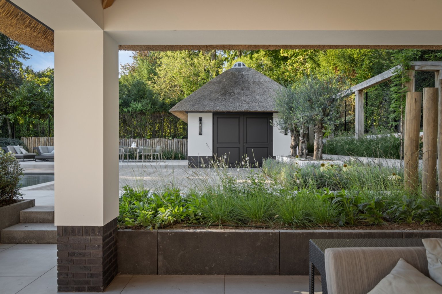 Chique wellnesstuin in Blaricum