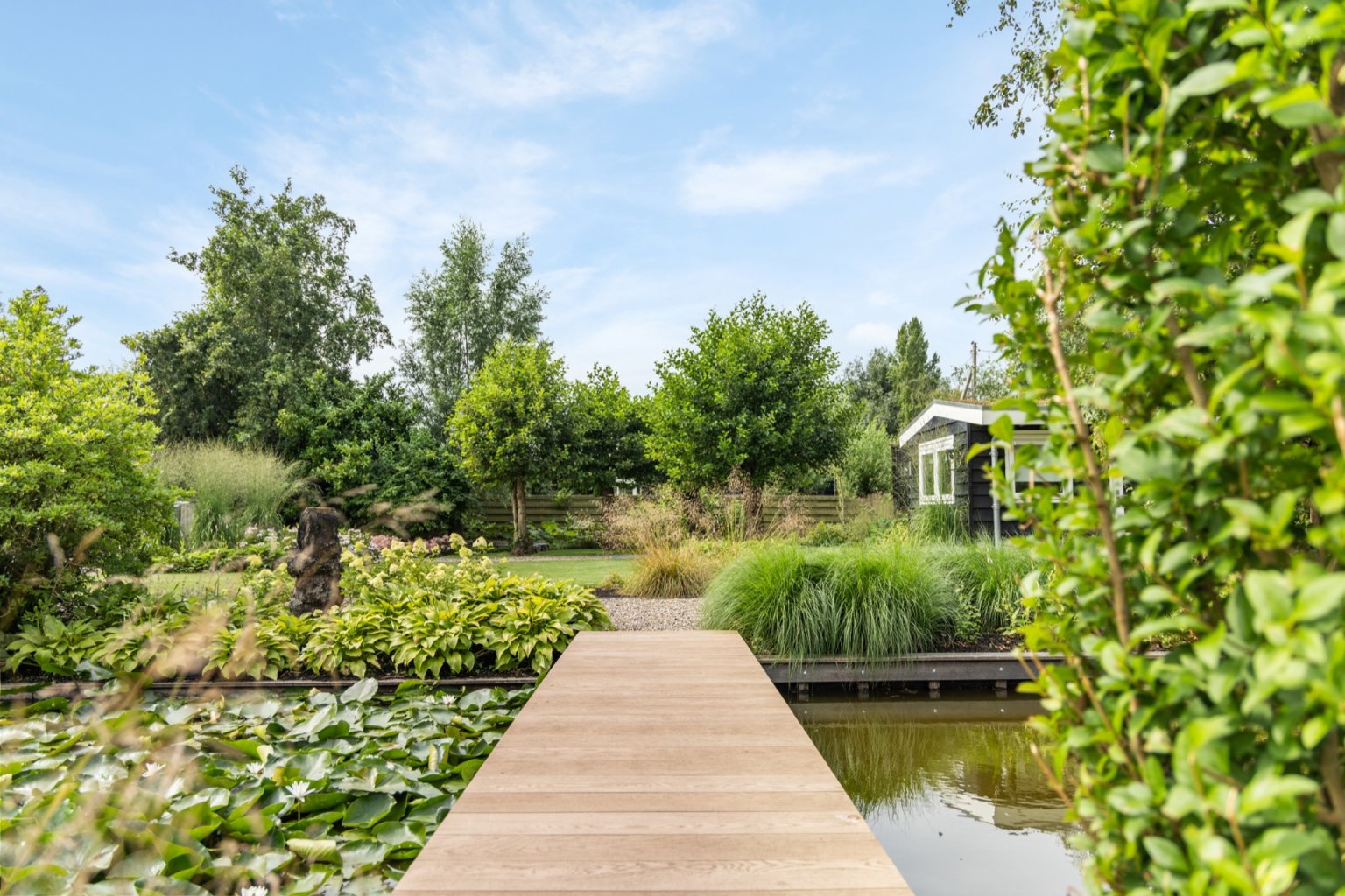 Sprekend groen en rustgevend blauw - een paradijs in Reeuwijk