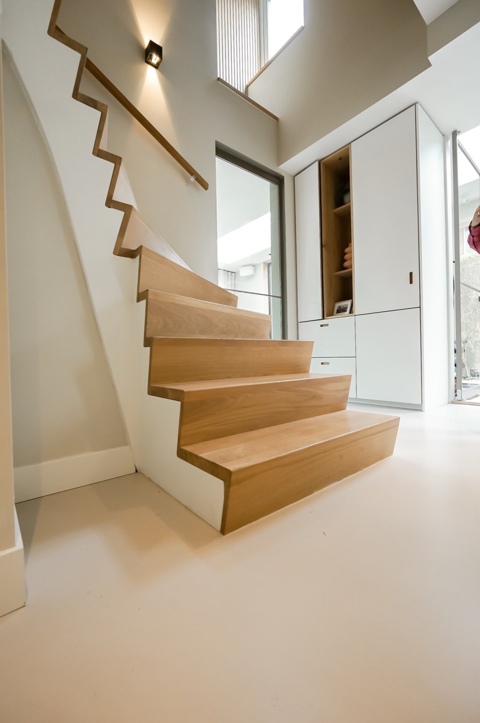 Op maat gemaakte houten trap - HOOG.design